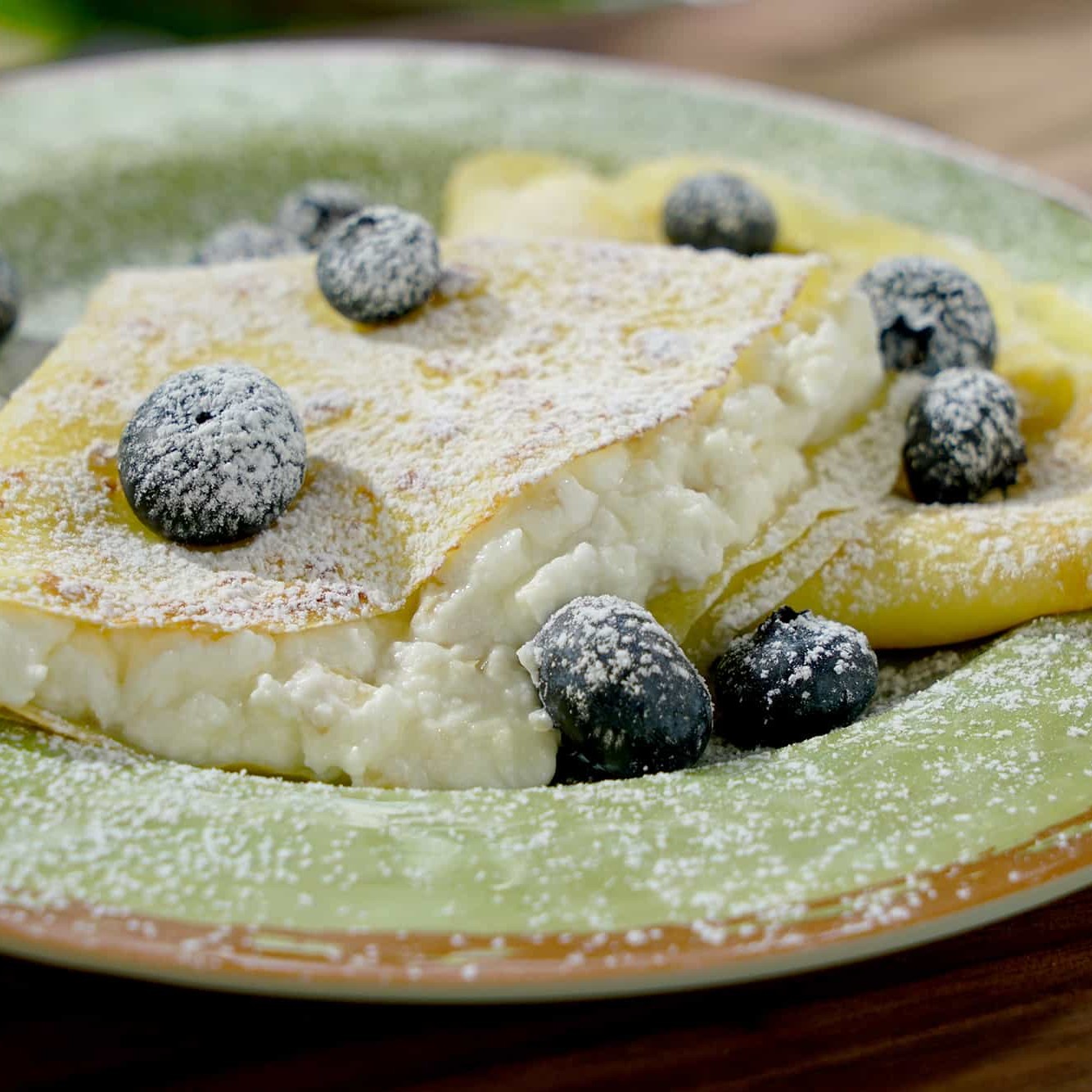 Lemon Crepes with Almond Mascarpone Recipe