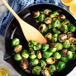 Sauteed Brussels Sprouts and Red Cabbage Recipe