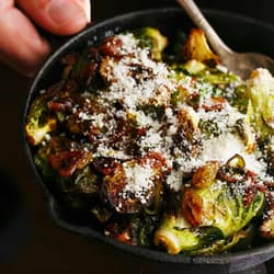Sauteed Cabbage and Brussels Sprouts with Bacon and Caramelized ...